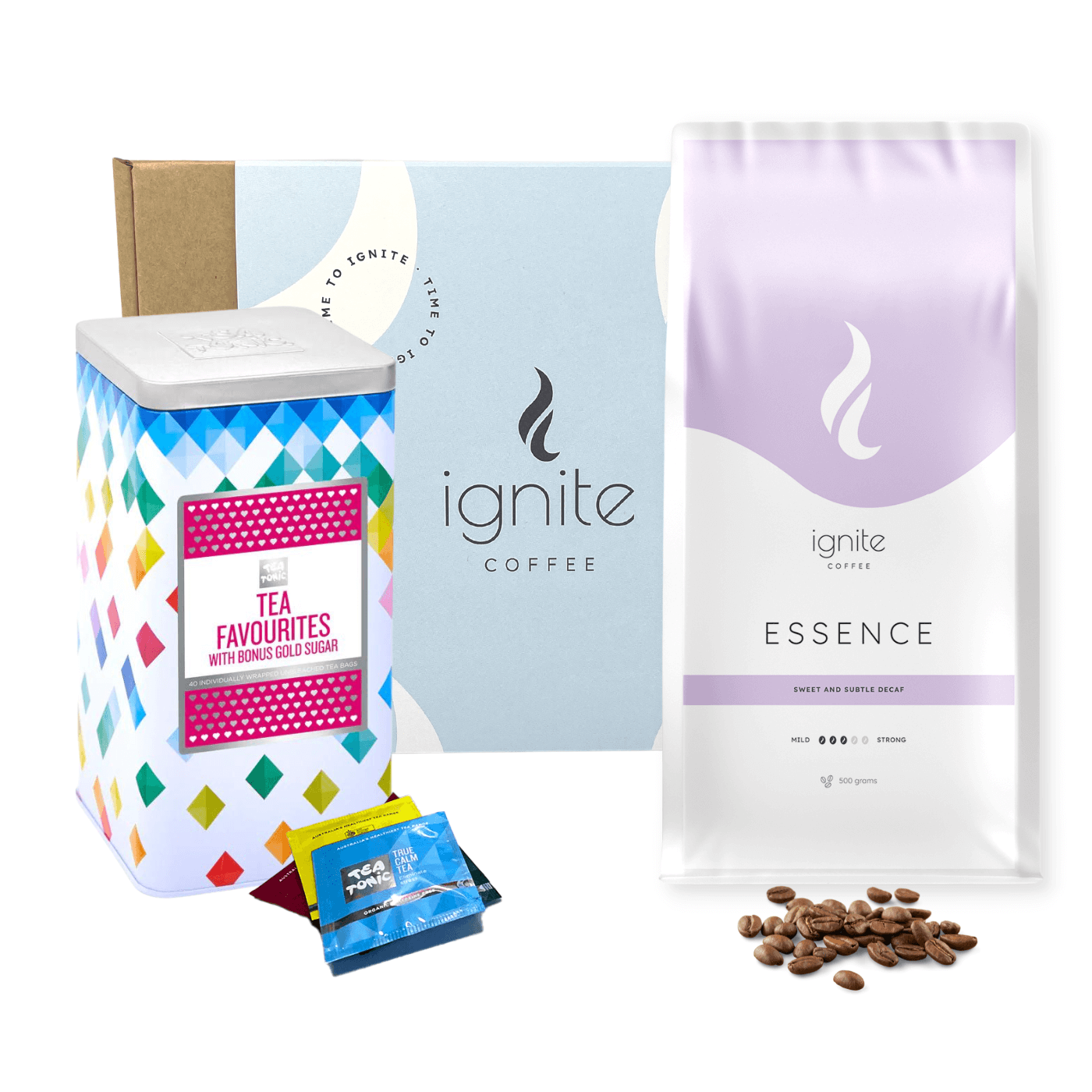 Ignite Coffee and Tea Tonic Solo Gift Pack - Essence Decaf Specialty ...